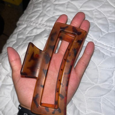 Jumbo Matte Tort Claw Hair Clip - Universal Thread™ Brown : Target