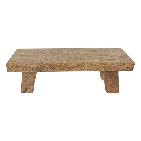 Footed Stool Mango Wood Riser By Foreside Home & Garden : Target