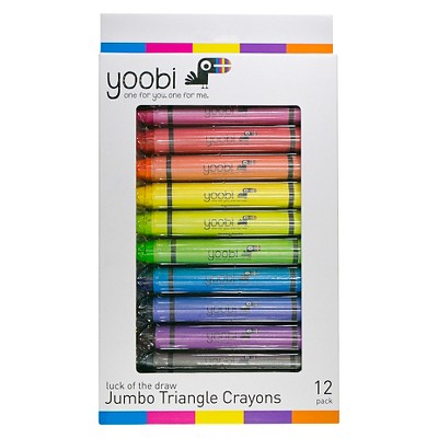 Yoobi™ Jumbo Triangle Crayons - Multicolor, 12 Pack – Target Inventory ...
