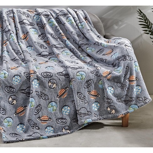 Noble House Glow In The Dark Super Fun & Cozy Microplush Throw Blanket ...
