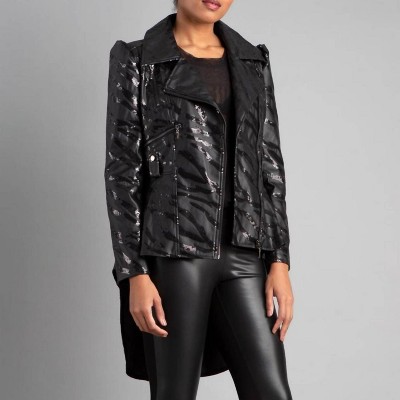Women's Bling Bling Zebra Hi Low Jacket - Berek L : Target
