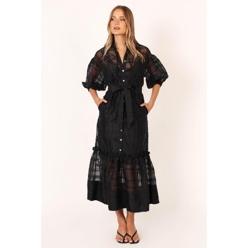 Petal And Pup Izzy Long Sleeve Maxi Dress - Black 6 : Target