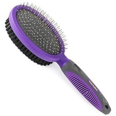 Hertzko Double Sided Pins And Bristle Brush, Purple : Target