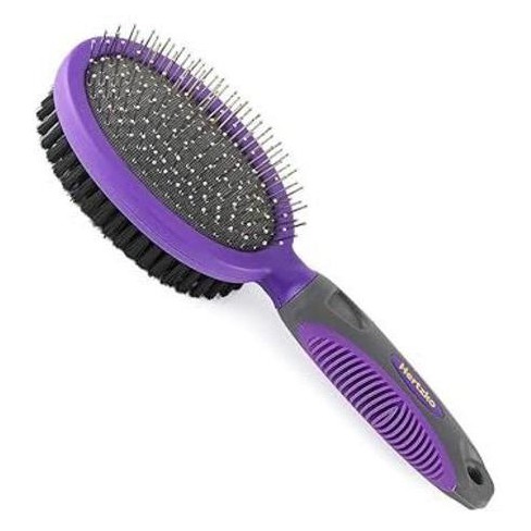 Hertzko Double Sided Pins And Bristle Brush, Purple : Target