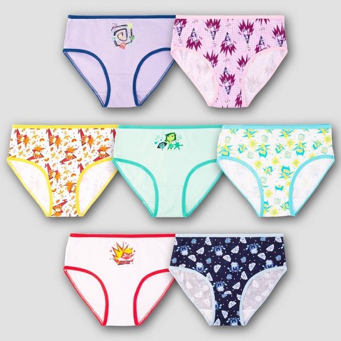 Girls' Disney Inside Out 7pk Underwear - 6 : Target