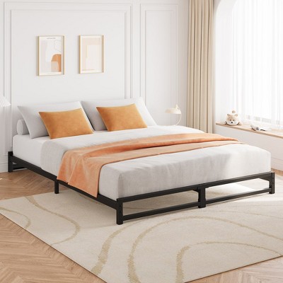 Whizmax 6 Inch Queen Size Bed Frame Heavy Duty Metal Platform Bed Frame ...