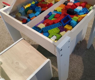 Teamson Kids Multi-activity Table With Reversible Tabletop & Chairs Set ...