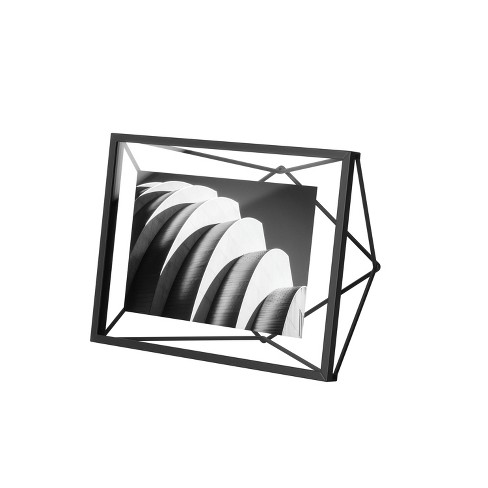 Umbra 4"x6" Prisma Picture Frame Black: Modern Steel Material ...