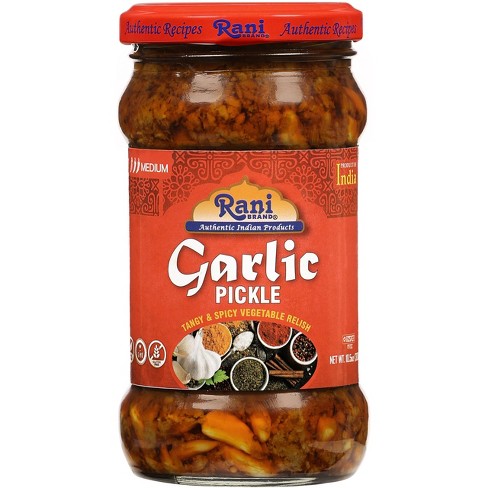 Garlic Pickle Mild (achar, Indian Relish) - 10.5oz (300g) - Rani Brand ...