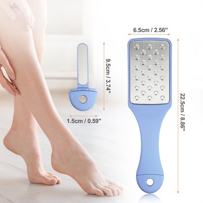 Unique Bargains 3-in-1 Stainless Steel Foot File 1 Pc Blue : Target