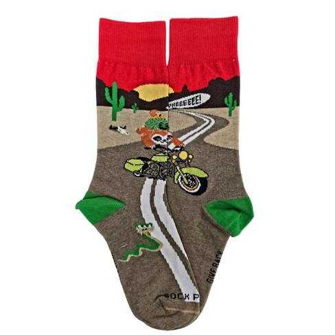 Slow Animals On A Motorcycle Socks From The Sock Panda (tween Sizes ...