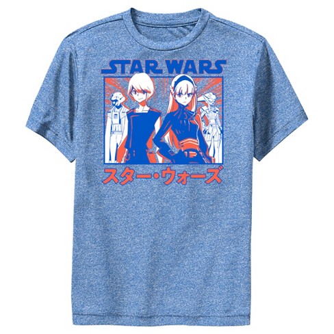 Boy's Star Wars: Visions The Twins Performance Tee - Royal Blue Heather ...