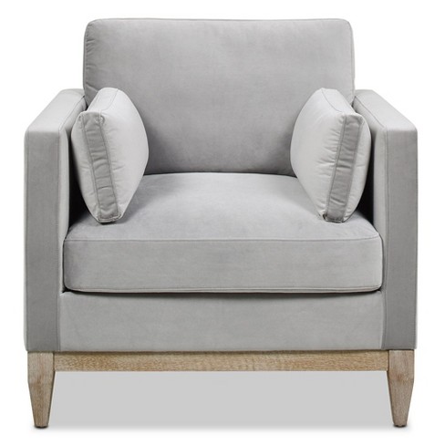 Jennifer Taylor Home Knox 36 Inch Modern Farmhouse Arm Chair, Opal Grey ...