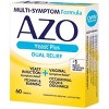 Azo Yeast Plus Dual Relief, Yeast Infection + Vaginal Symptom Relief ...