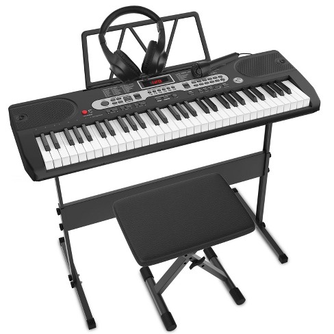 Skonyon 61 Key Lighted Keyboard Piano Electric Keyboard Kit With Stand ...
