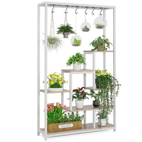 Tribesigns 5-tier Tall Indoor Plant Stand White & Beige : Target