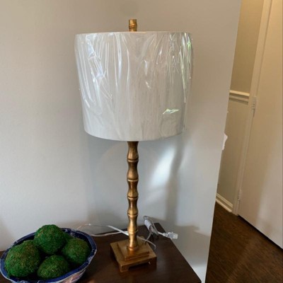 Large Bamboo Table Lamp (includes Led Light Bulb) Brass - Threshold ...