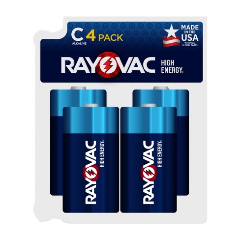 Rayovac High Energy C Batteries 4pk - Alkaline Battery : Target