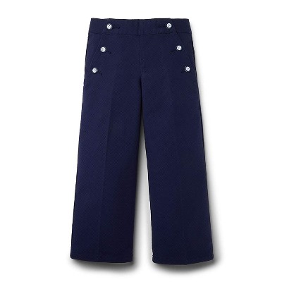 Hope and Henry Girls Navy Pique Sailor Pants, Infant : Target