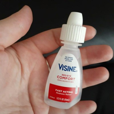 Visine Redness Relief Original Sterile Tetrahydrozoline Hcl Eye Drops ...