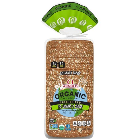 Arnold Organic Thin Sliced 22 Grains And Seeds Bread - 20oz : Target