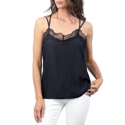 Women's Lace Back Cami Top - Lola & Sophie Xs : Target