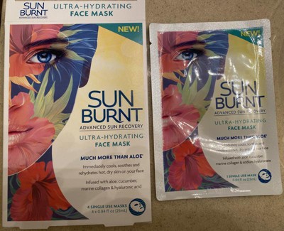 Sunburnt Ultra-hydrating Face Mask - 4ct/0.84 Fl Oz : Target