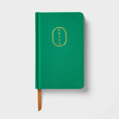 240 Sheet Ruled Journal 5.75"x7.75" Faux Leather Leaves - Threshold ...