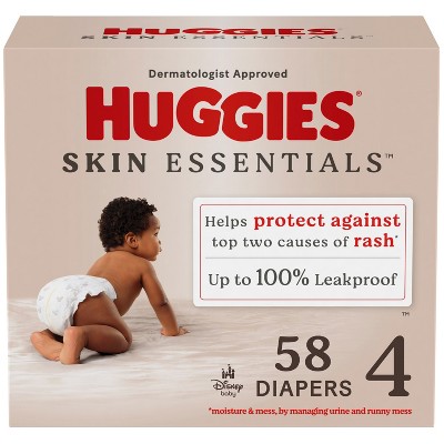 Huggies Skin Essentials Diapers Super Pack - Size 4 - 58ct : Target