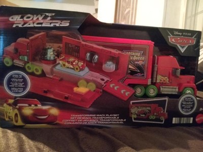 Disney And Pixar Cars Glow Racers Transforming Mack Playset : Target