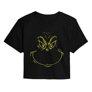 Women's - The Grinch - Face Cropped Graphic T-Shirt : Target
