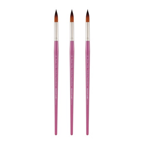 Creative Inspirations Dura-handle Round #10 Long Handle Set Of 3 Paint ...