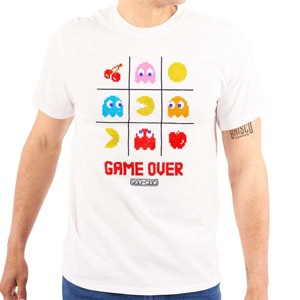 PACMAN Game Over Tic Tac Toe Ghosts Graphic T Shirt Men or Women ...