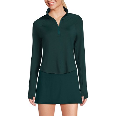 Lands' End Women's Long Sleeve Rash Guard Cover-up Upf 50 - Small ...