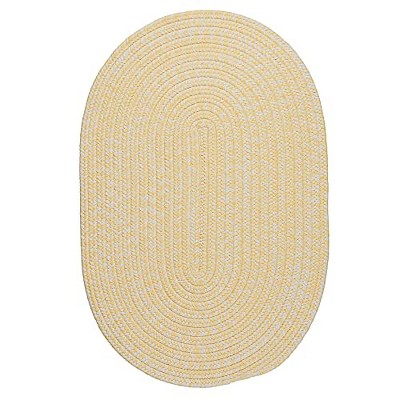 Colonial Mills Howell Tweed Braided Rug, Yellow 3x5, Oval Shape : Target