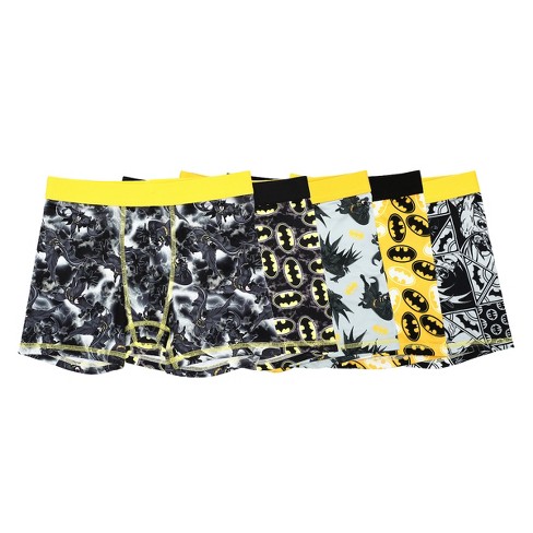 Dc Comics Batman Boxers Bat Logo 5pk Boys Underwear Boxer Shorts-xxl ...