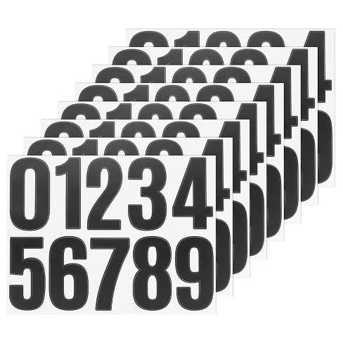 Unique Bargains Vinyl Waterproof Self-adhesive Mailbox Number Stickers ...