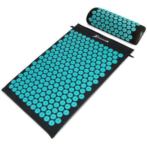 Acupressure Mat And Pillow Set, Black/aqua : Target
