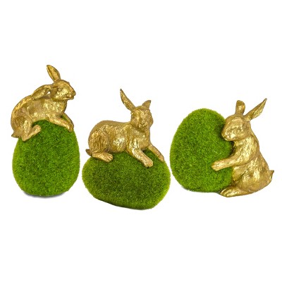 Mr. Cottontail Ceramic Easter Décor 5" Bunny Cottages, Set Of 2 : Target