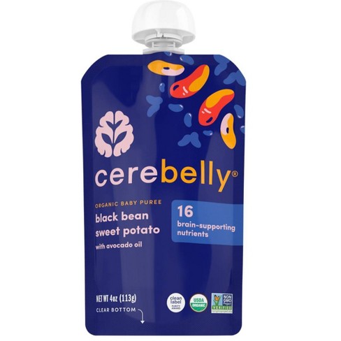 Cerebelly Organic Baby Food Single Pouch Baby Meal - Black Bean Sweet ...