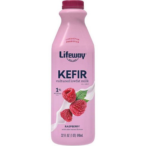 Lifeway Kefir Raspberry Low Fat Milk Smoothie - 32 Fl Oz : Target