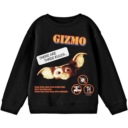 Gremlins Gizmo There Are Three Rules Character Art Youth Black Crew ...