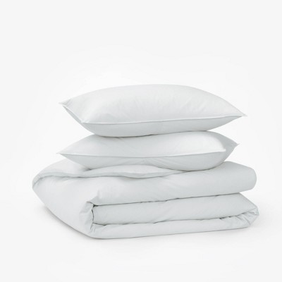 Tuft & Needle Full/Queen Percale Duvet Cover Set Glacier : Target