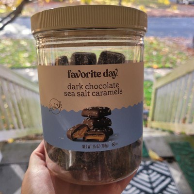 Dark Chocolate Sea Salt Caramels Candy - 25oz - Favorite Day™ : Target
