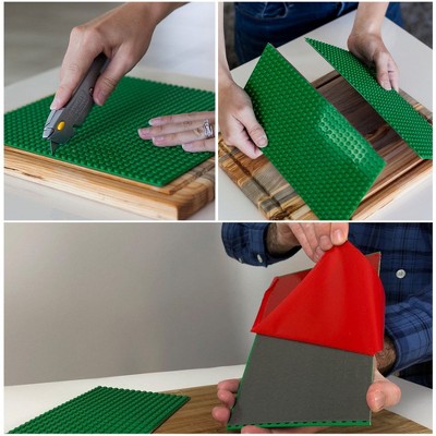 Creativeqt Makerbase Blue 4 Pack, 10x10 Peel-and-stick Building Blocks ...