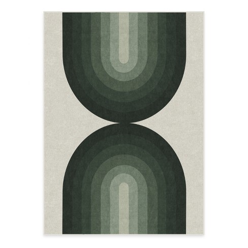 Ruggable Absida Washable Modern Area Rug - Sage 5'x7'. : Target