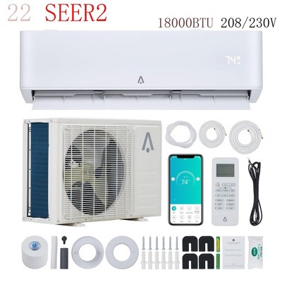 Costway 18,000 Btu Mini Split Air Conditioner Ac Unit With Heat Pump ...