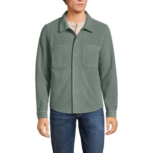 Lands' End Men's Tall Anyweather Fleece Shirt Jacket - Large Tall ...