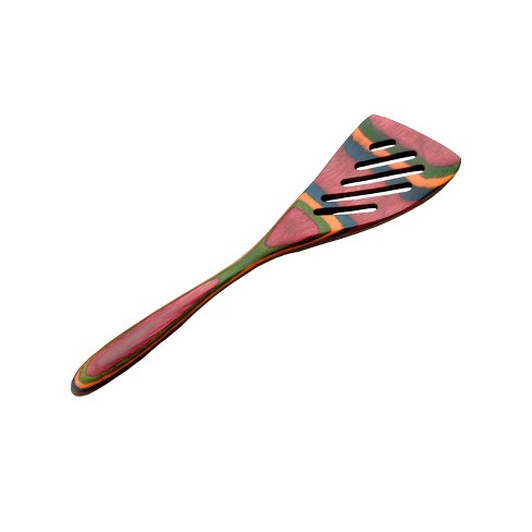 Island Bamboo 8-inch Pakkawood Mini Slotted Spatula : Target