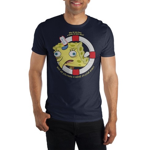 Mens Spongebob Squarepants Shirt Short Sleeve Spongebob Meme Shirt : Target